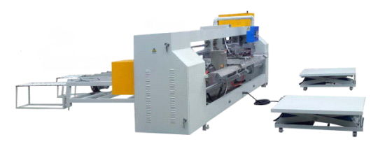 Semi-Auto Double Piece Sheet Folder Gluer Boxing Making Machine