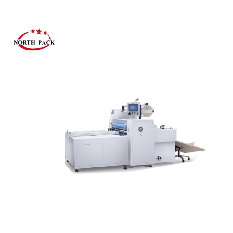 Semi Auto Color Carton Box Vertical Model Film Laminating Machine