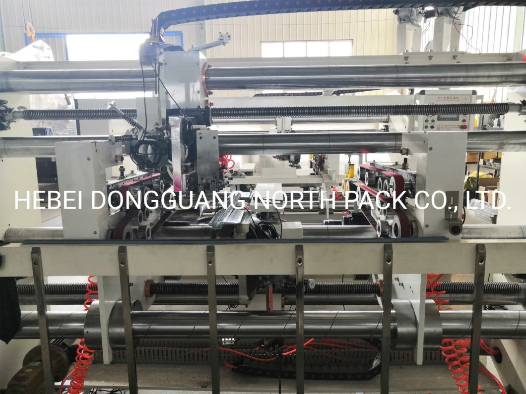 Semi-auto Double Piece Corrutated Paper Stitching Package Machine