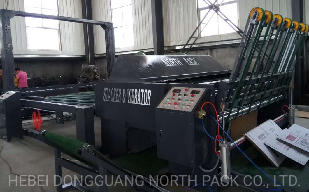 Four Color Corrugated Paper Printing Die-cutting Vibrator Stacker Machine