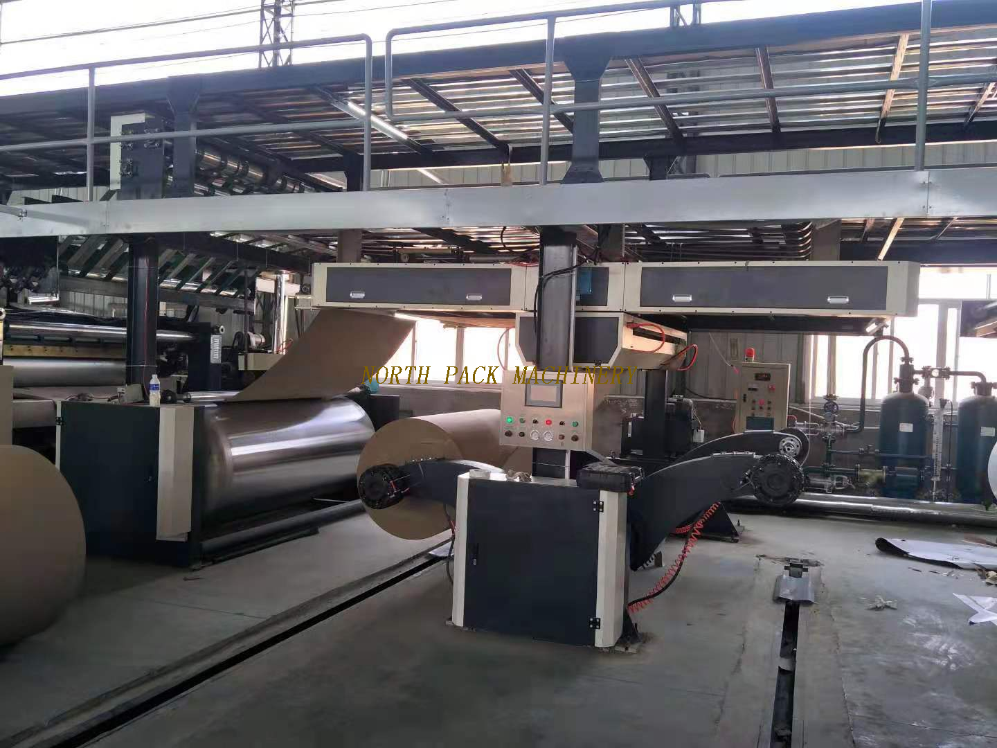 Corrugation Cardboard Production Line Automatic Raw Paper Splicer ...